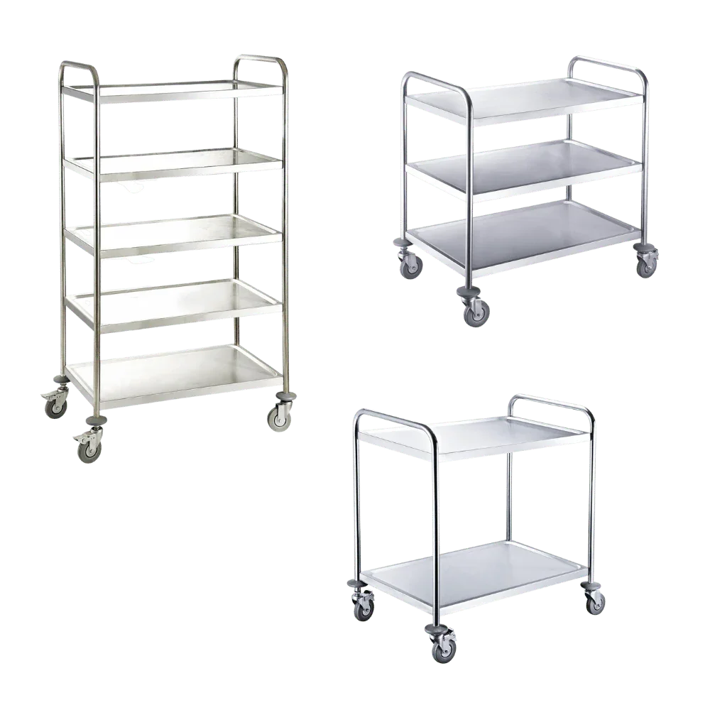 Servierwagen aus Edelstahl | Robust & Mobil | Gastro-Bedarf24 – Gastro ...