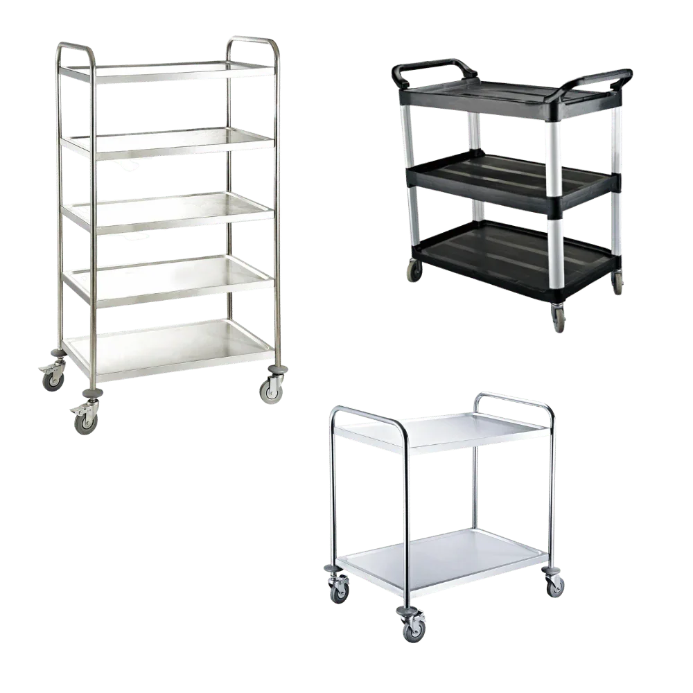 Servierwagen aus Edelstahl | Robust & Mobil | Gastro-Bedarf24 – Gastro ...